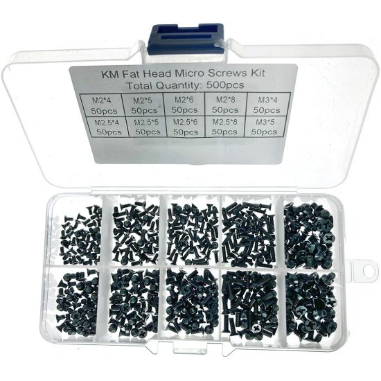 Комплект винтов для ноутбука 500шт Espada MSK-500 Box 565