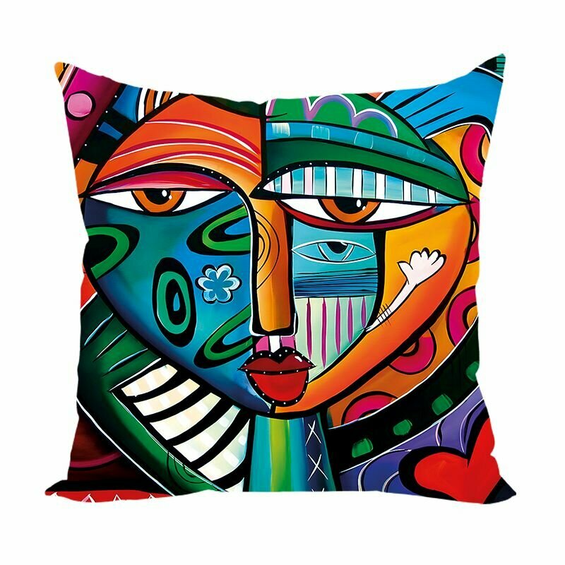 Чехол для подушки Матрена Пикассо велюр 40х40