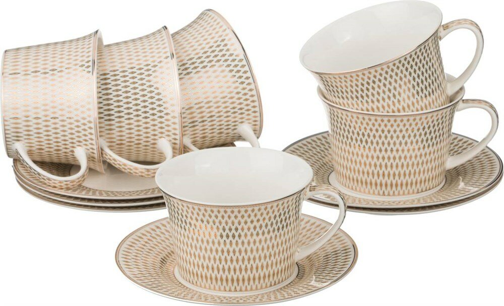 Чайный набор на 6 персон 12 пр.300 мл