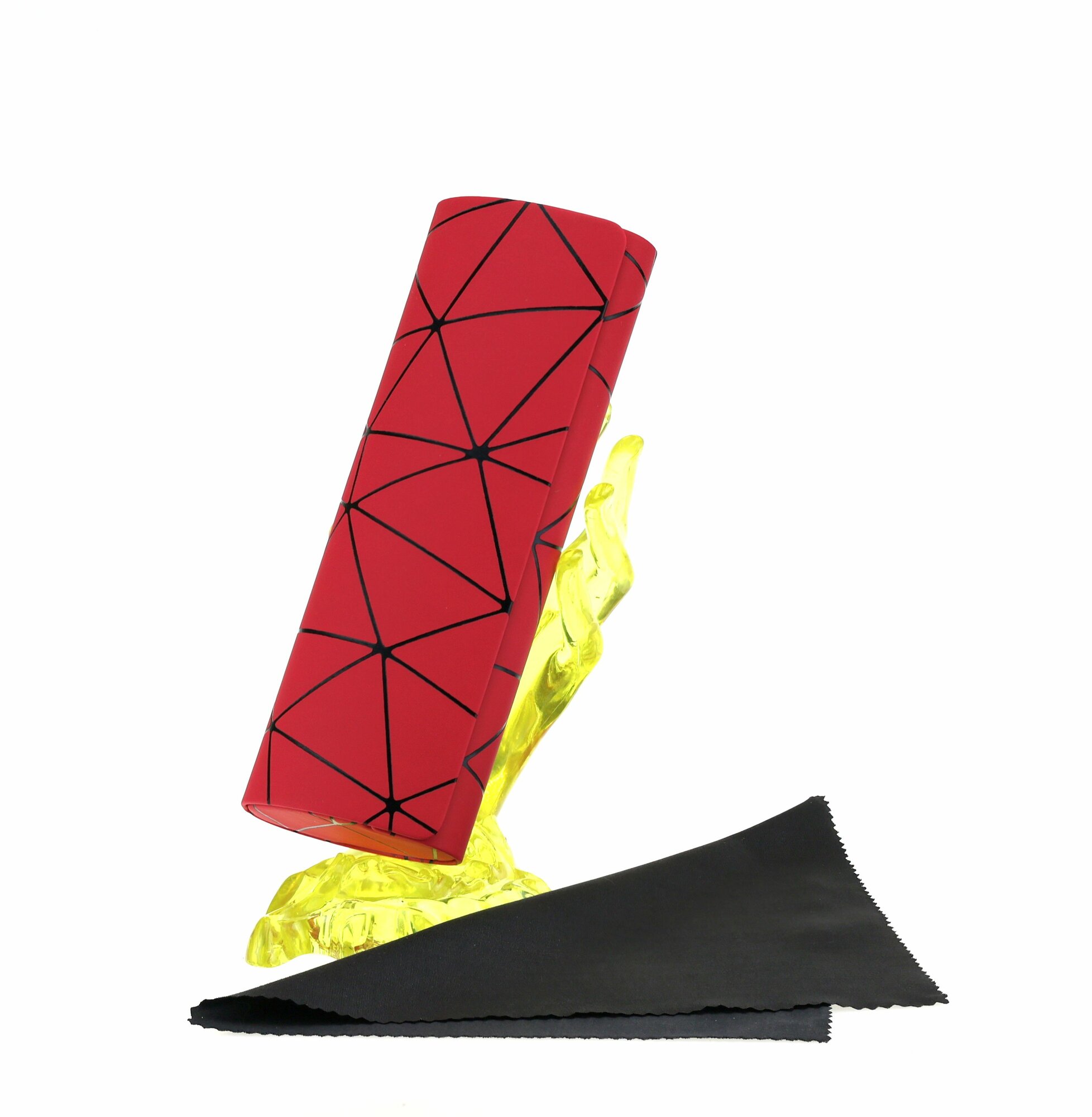 Красный футляр для очков SPIDER на магните