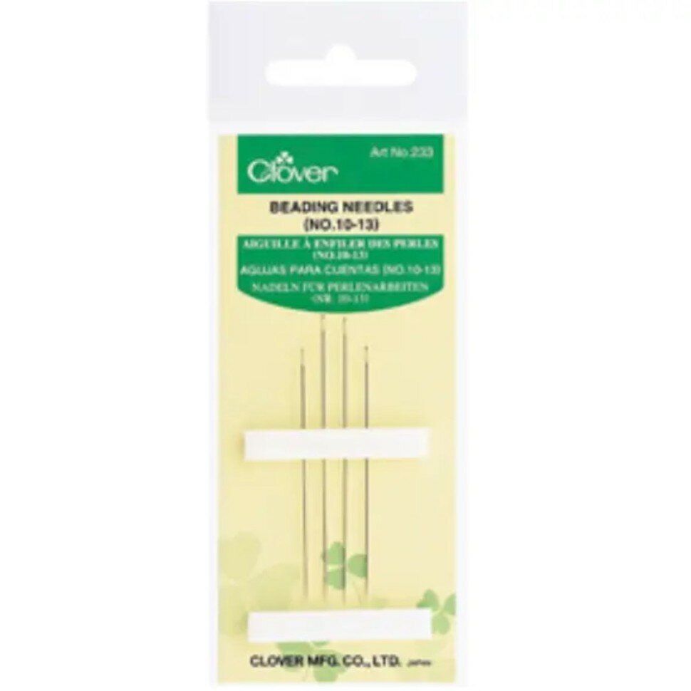 Clover 233 Иглы для бисера, №10-13