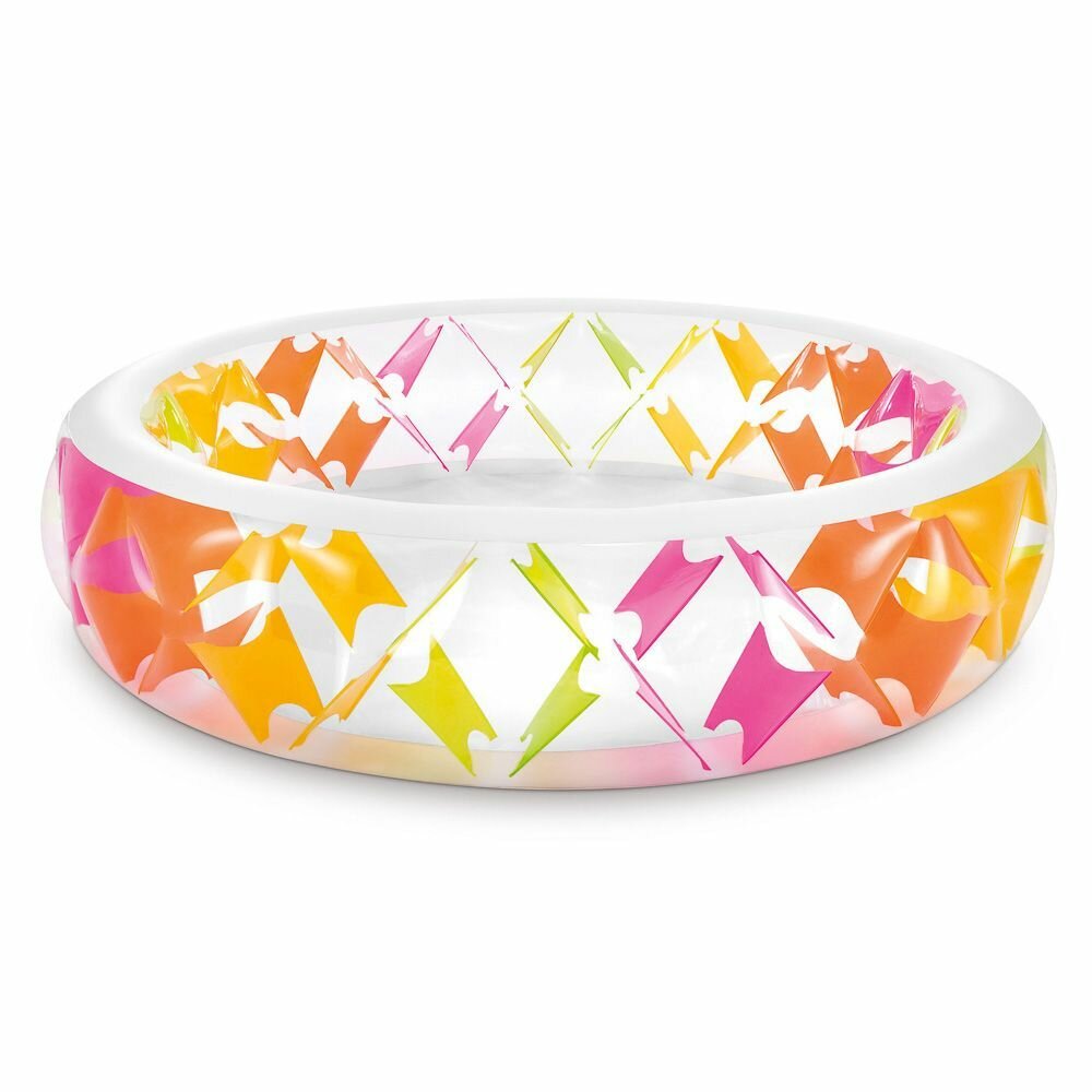 Бассейн детский Вертушка, INTEX, надувное дно, заплатка, от 6 лет 229*56см