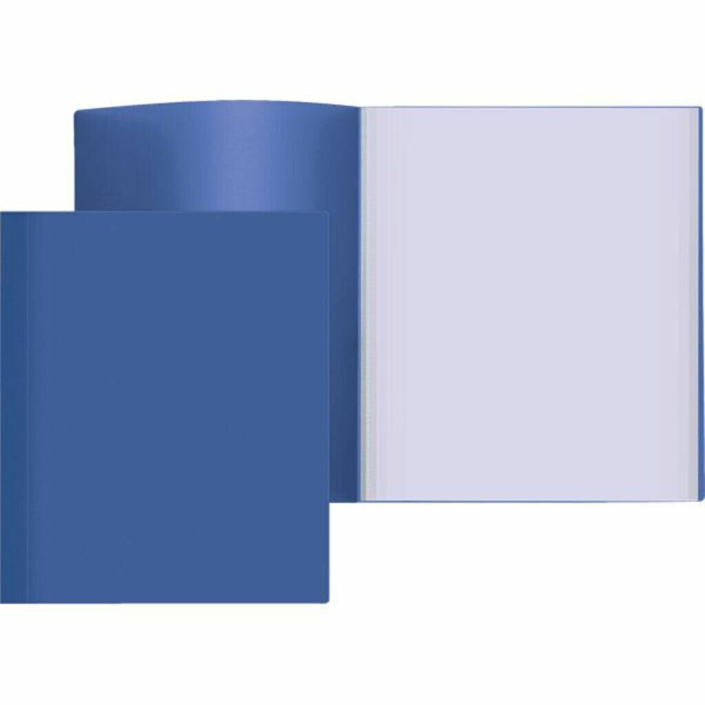 Папка файл А4 80лист 0.60мм, синяя