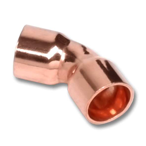 Угол двухраструбный под пайку 22/45° тип 5041, Sanha 1504122