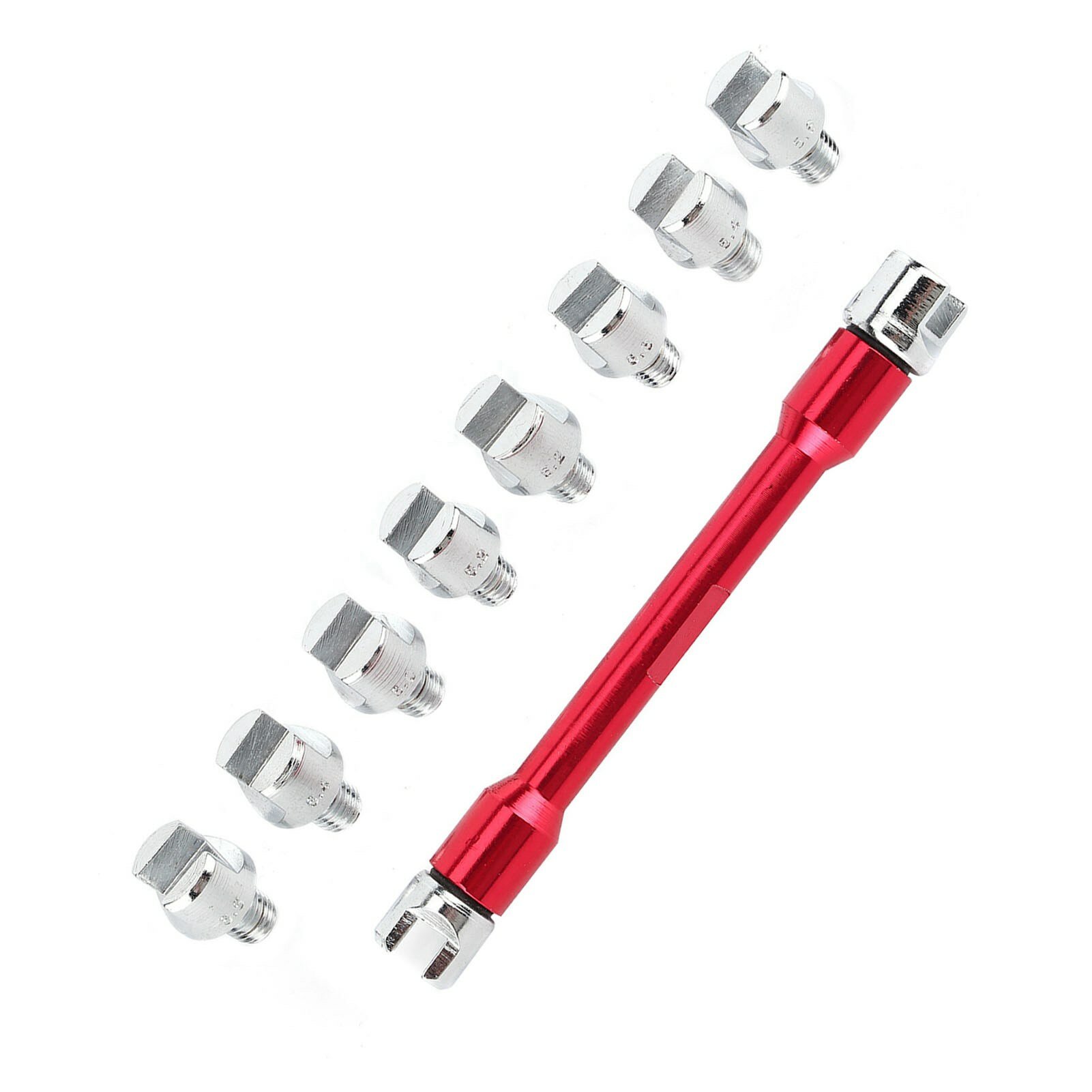 Набор гаечных ключей для спиц мотоцикла с ЧПУ, длина 5,0-6,8 мм, 93 мм/3,7 дюйма, для большинства мотоциклов