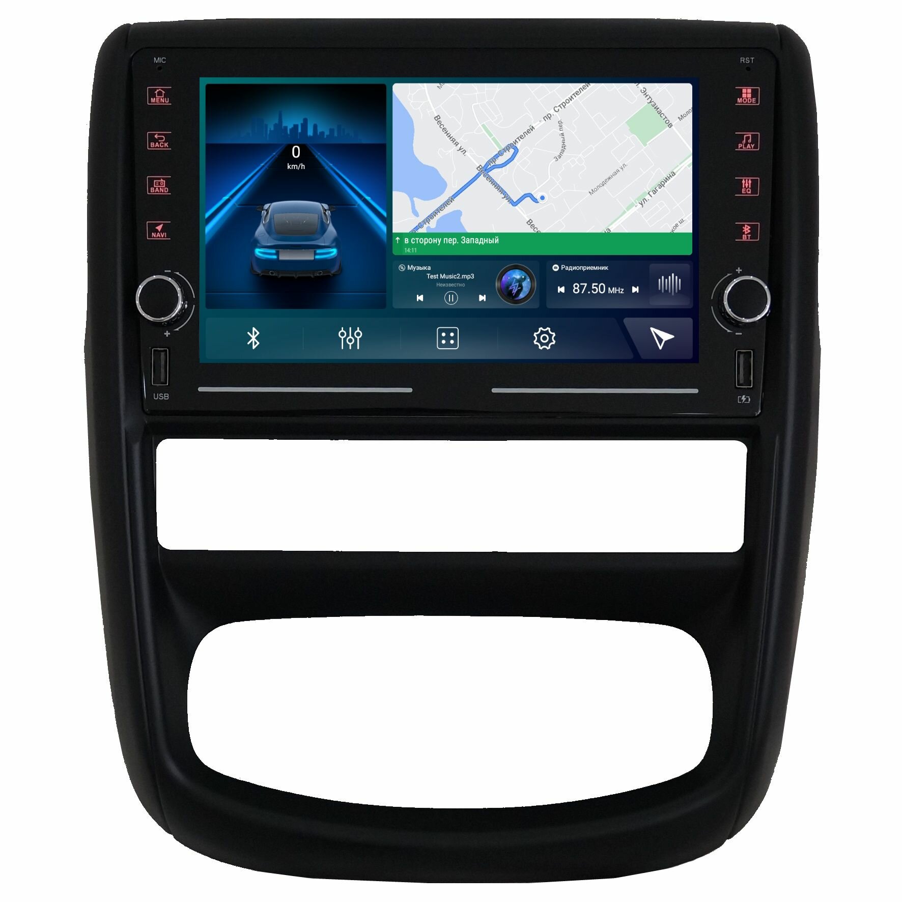 Магнитола R320 Renault Duster 1 2010-2015 с Android 13, 4/64Gb память, 8 ядерный процессор, Carplay, DSP, 4G модем (Sim)