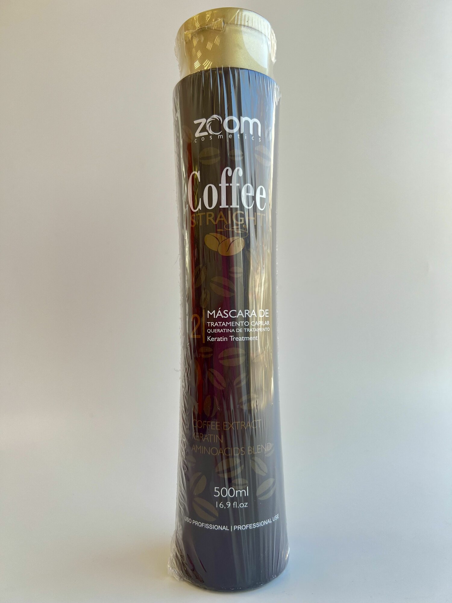 Кератин для волос ZOOM Coffee Straight 500 ml для афро-завитка, пористых жёстких волос