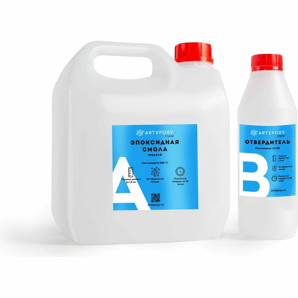 Жидкая эпоксидная смола ArtEpoxy 3 кг Crystal ВИ-21593