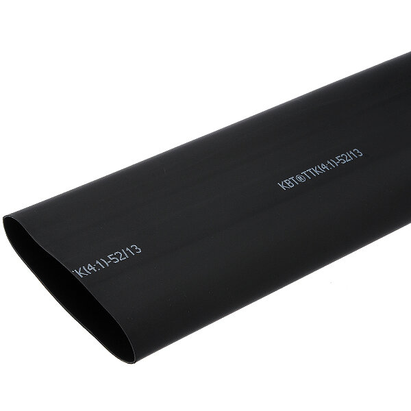 Трубка 59679 ТТК(4:1) 52/13 термоусаживаемая с клеем чёрная L=1м (КВТ )