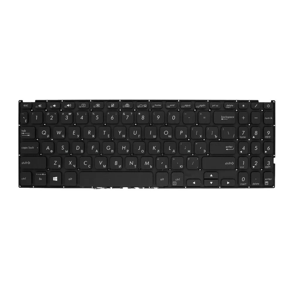 Клавиатура (0KNB0-5117RU00) без подсветки для Asus F509U, F509MA, X509, X509FA, X509DA, X512, X512FA, X512DA