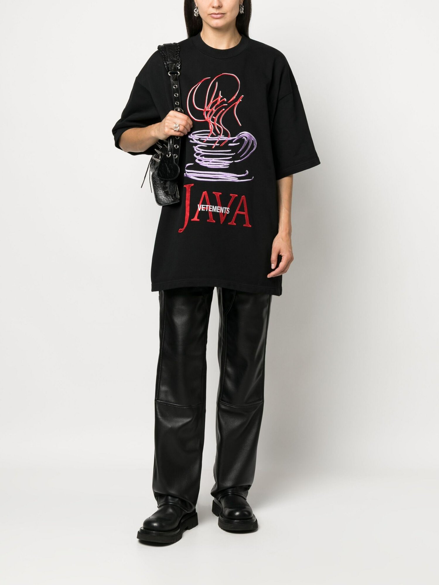 Футболка Vetements Java, размер M, black/black — фото 1