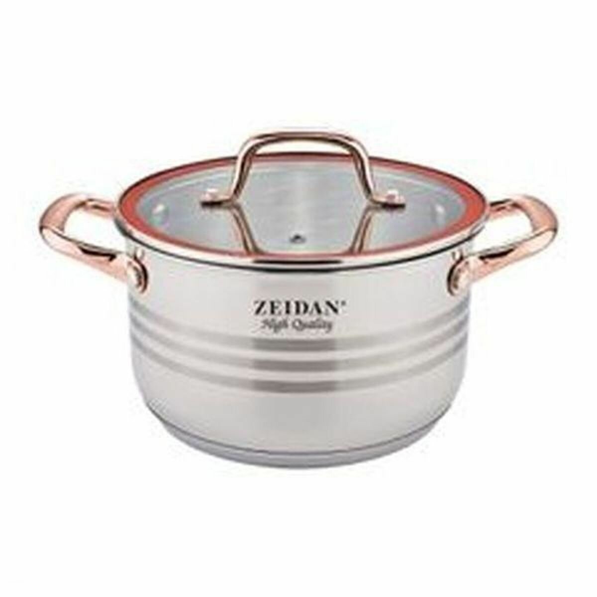 Кастрюля 2,1л комбинир. полир, стеклянная крышка, шкала литража (нержавеющая сталь)