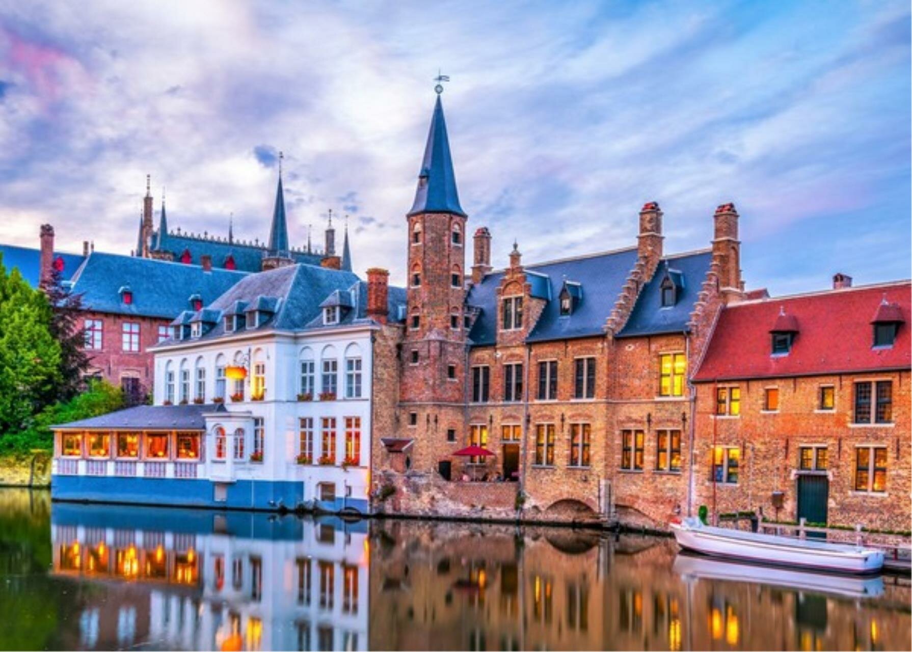 Холст с красками 40х50 см по номерам. Брюгге, бельгия (24цв.) в к 51x2,5x41,3 см