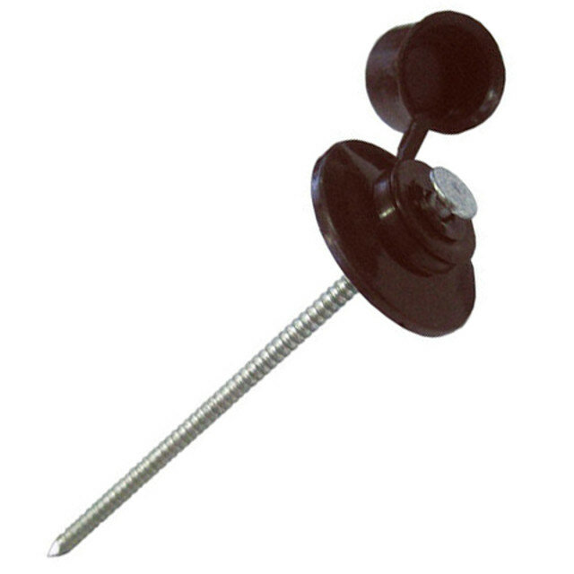 Гвозди кровельные 3,0х70 мм бордовые, 100 шт набор крепежа для крышевых работ