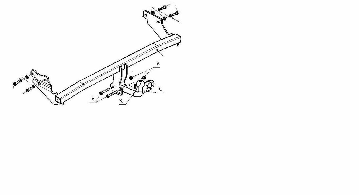 Фаркоп для Kia Picanto хэтчбек 2003-2011гг. (без электрики) (паспорт и сертификат) AvtoS. KI20