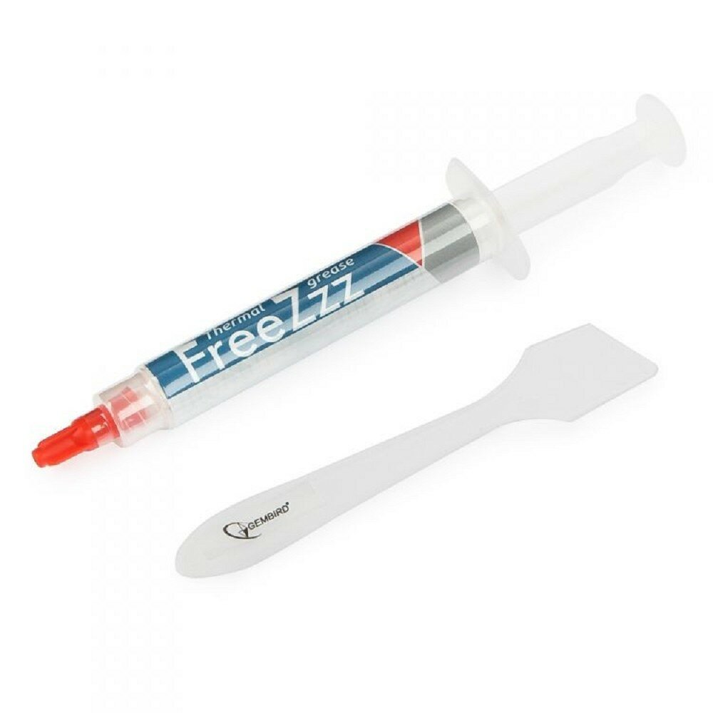 Термопаста Gembird GF-01-3, Шприц 1.63Вт/(м? К) 3г