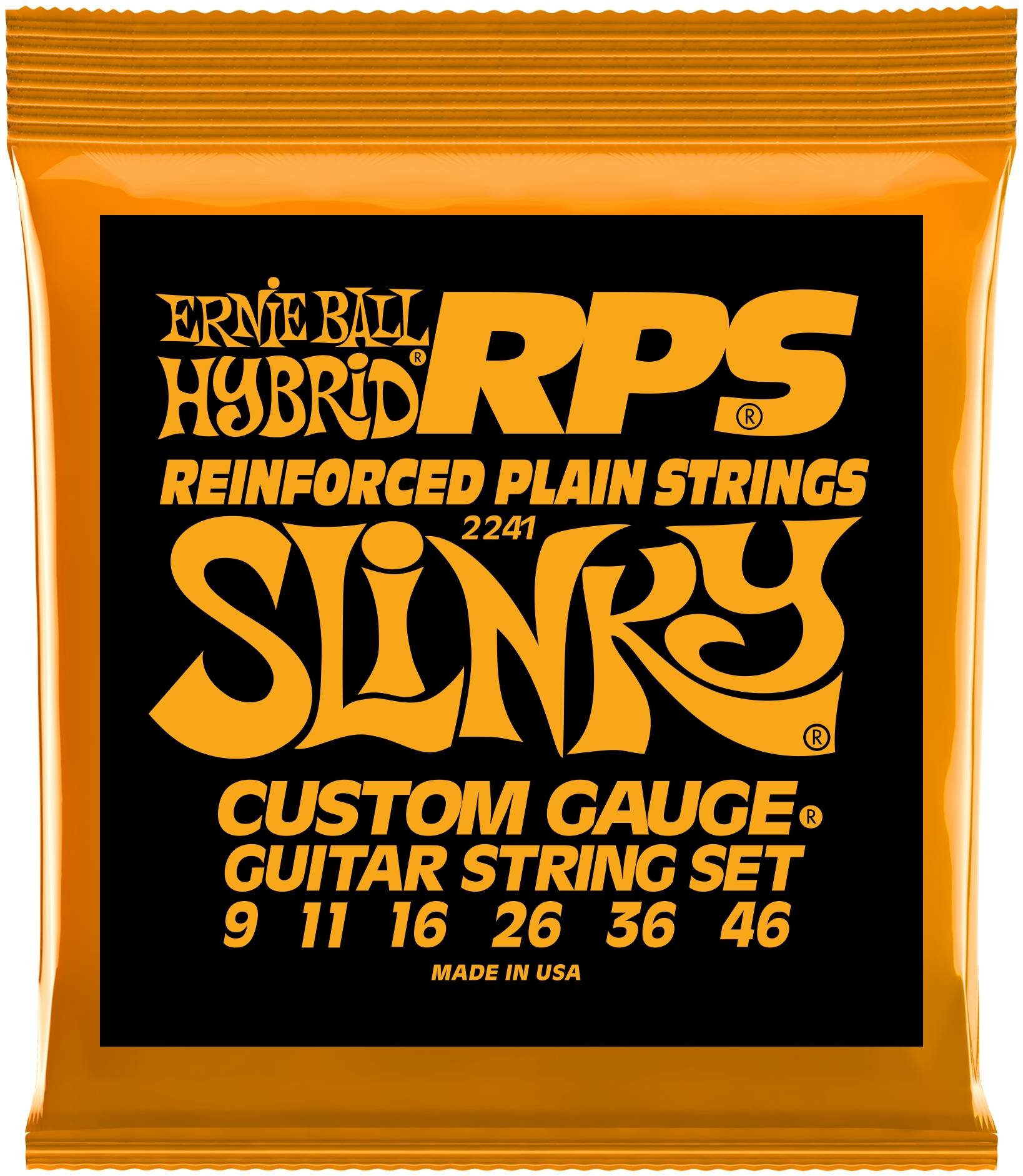ERNIE BALL 2241 RPS Nickel Wound Slinky Hybrid 9-46 - Струны для электрогитары
