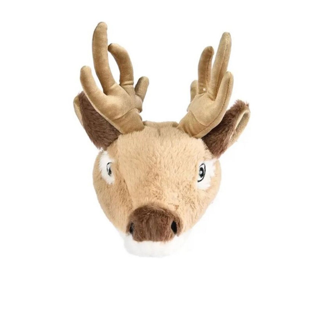 PET STAR игрушка для собак 17*17см голова оленя с пищалкой, плюшевая