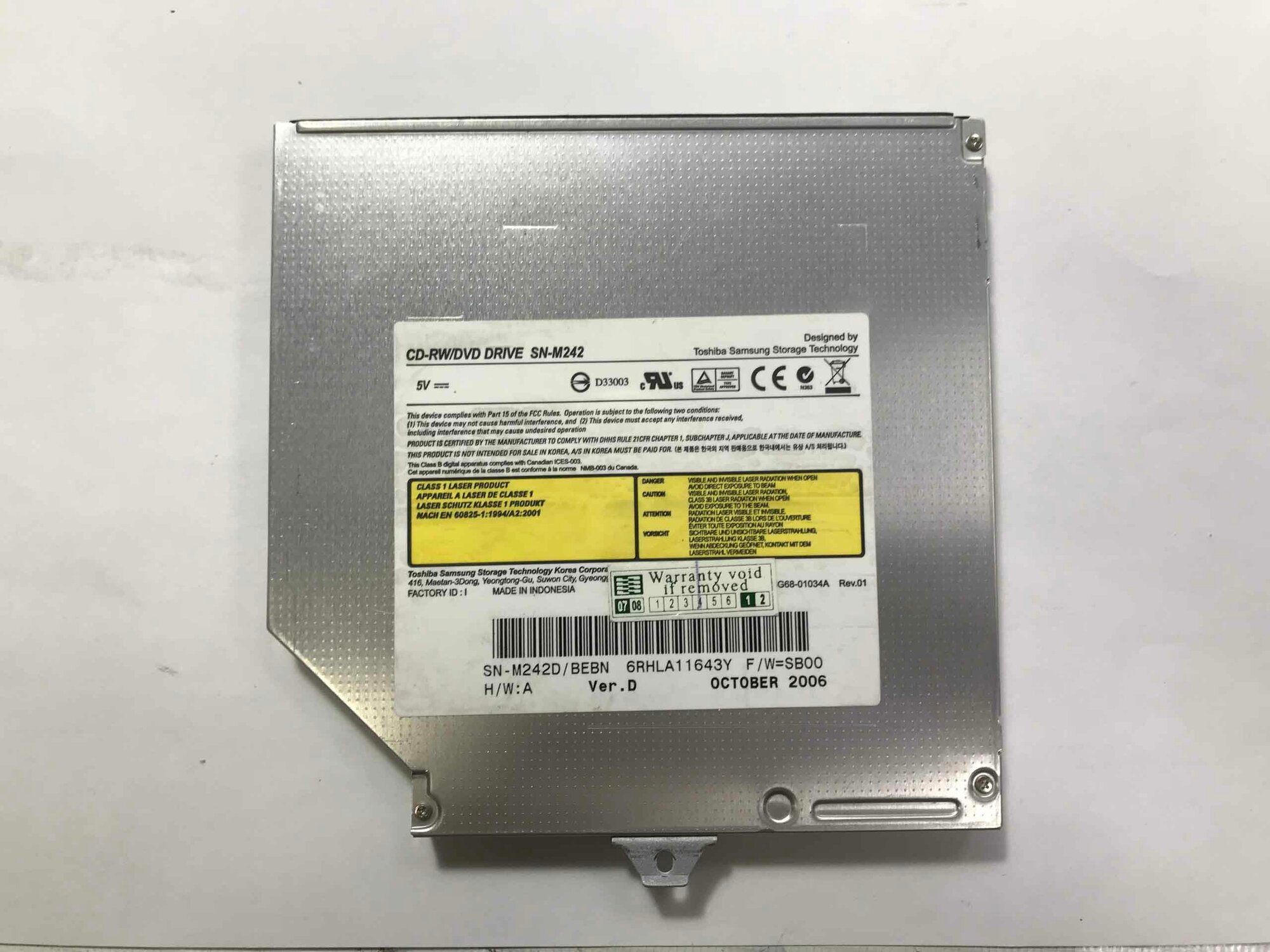 Привод DVD+RW для RoverBook Discovery B214