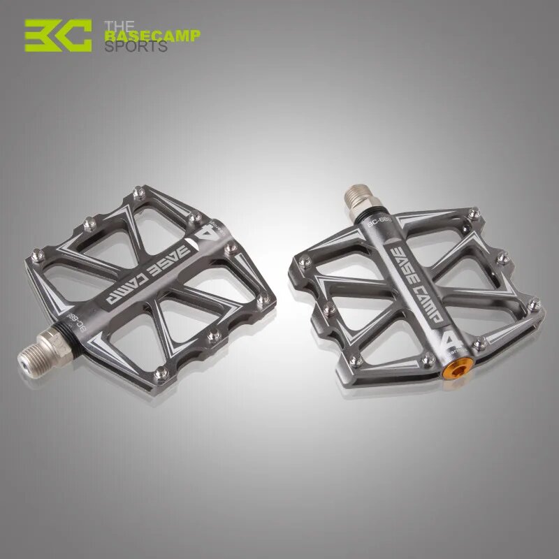 BaseCamp BC-688 велопедали алюминиевые золотые GRAY