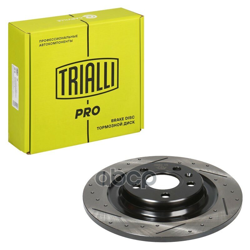 Диск торм. для а/м Geely Monjaro (22-)/Tugella (19-) d=302 перф, слотир. | зад | Trialli арт. DF1101S