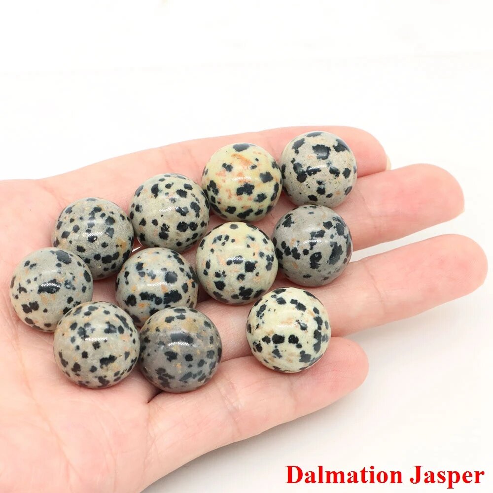 Хрустальная сфера Аметист Обсидиан 16 мм Темно-синий, 1 PC, Dalmation Jasper