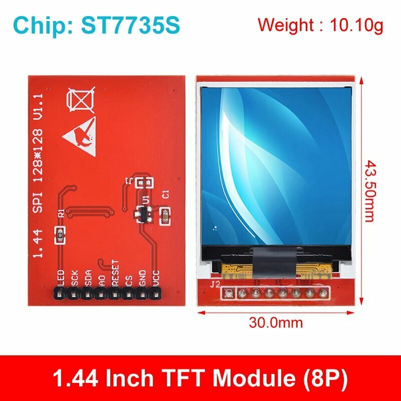 TZT TFT-дисплей 0,96/1,3/1,44/1,8/2,4/2,8/3,5 дюйма ILI9341 для Arduino 1.44 TFT