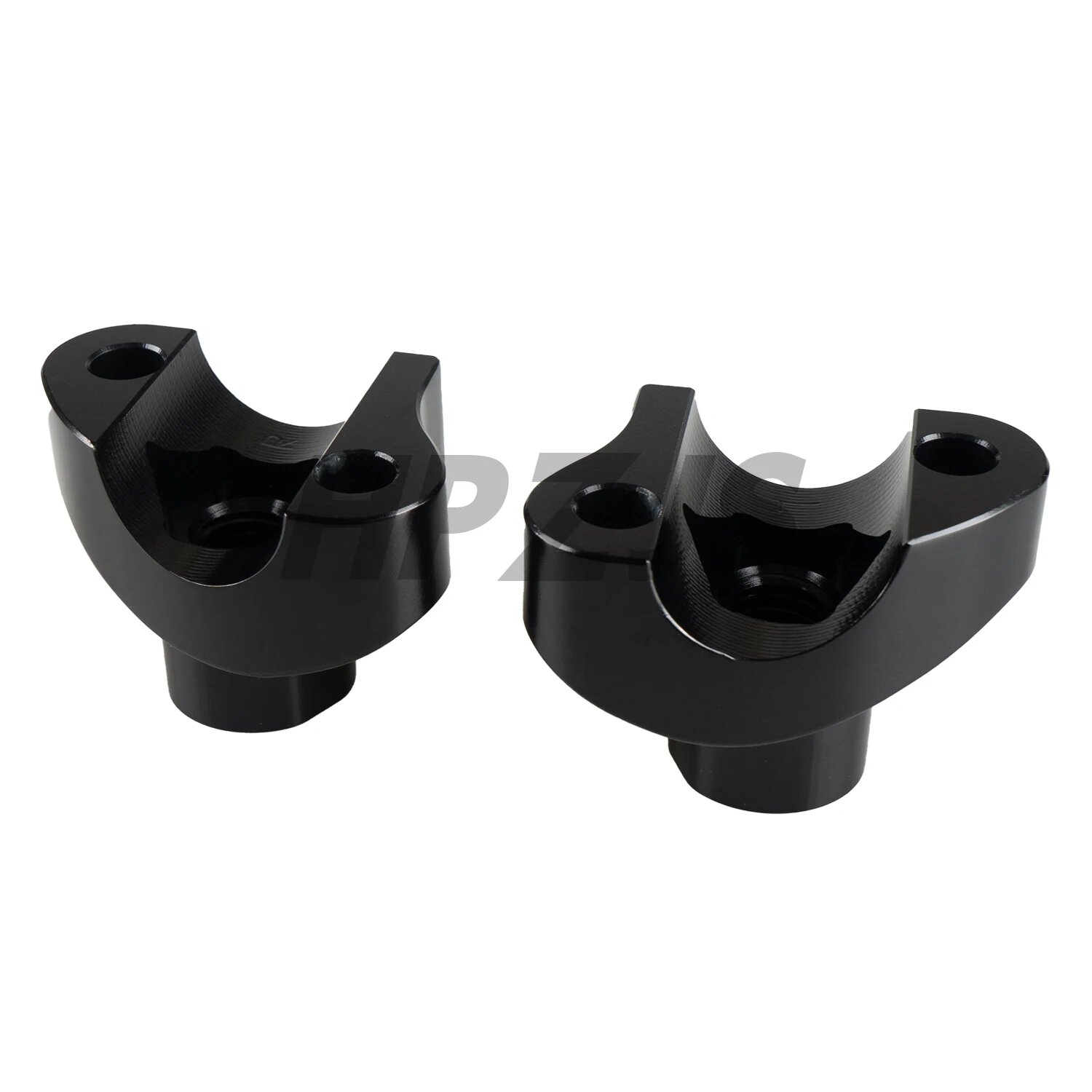 Для мотоцикла Harley Davidson Dyna Fat Boy Softail Sportster XL 883 1200 черный/хром 1 дюйм руль 1 1/2 дюйма руль Risers Черный, Black