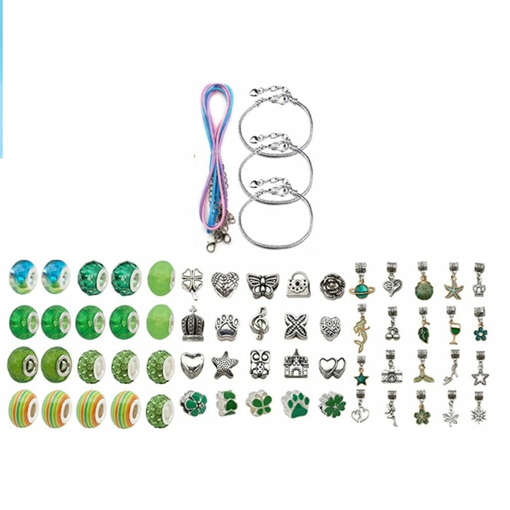 Набор для изготовления разноцветных украшений из бисера девочек 5-11 лет, ожерелье, колье, браслет, принадлежности браслета с коробкой