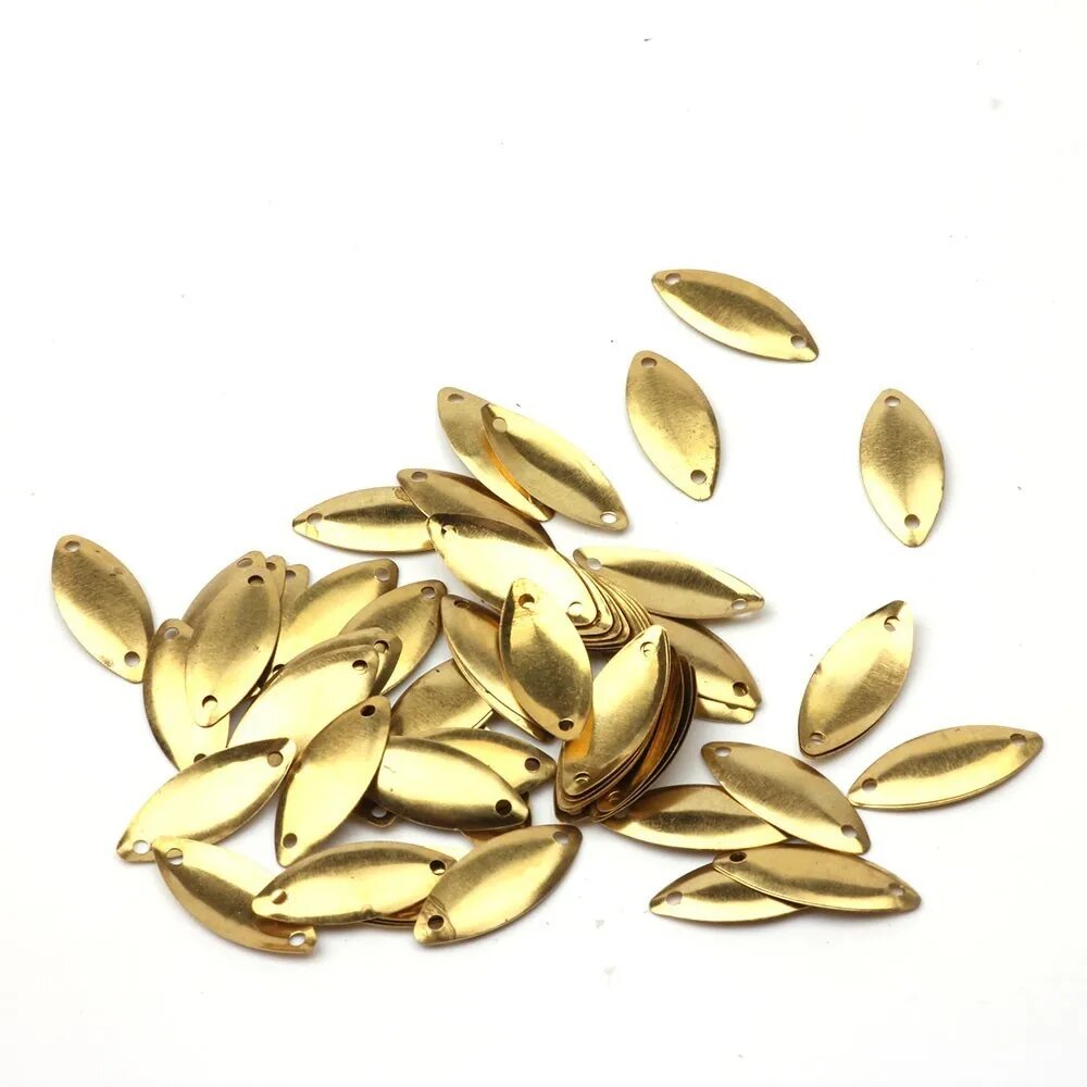 Rompin блесна для нахлыста 100 шт, серебристая, золотая 100gold