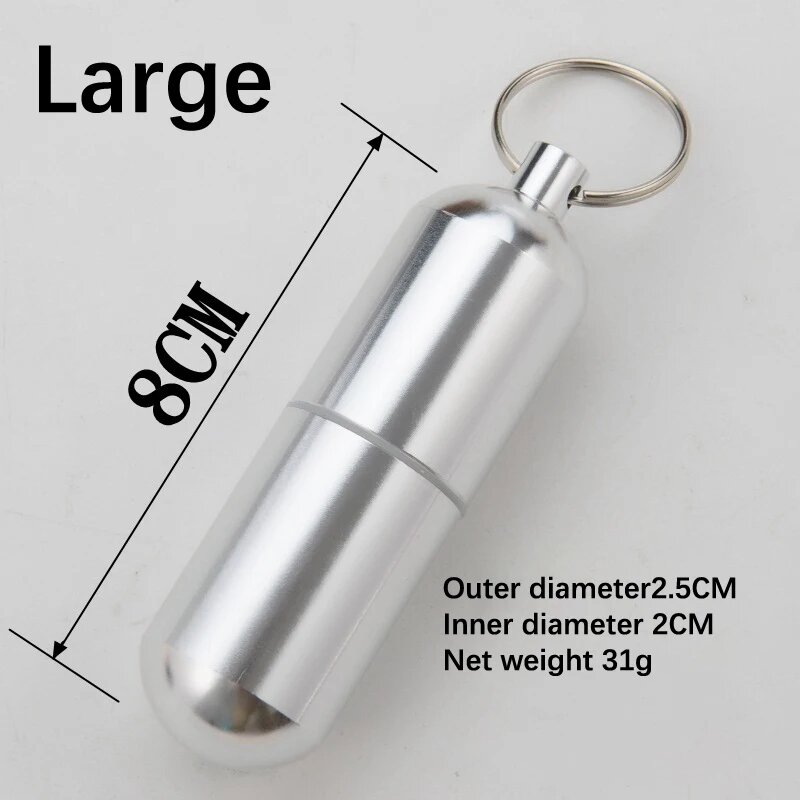Капсула для таблеток Large, 8см, 2.5см, 2см, 31г