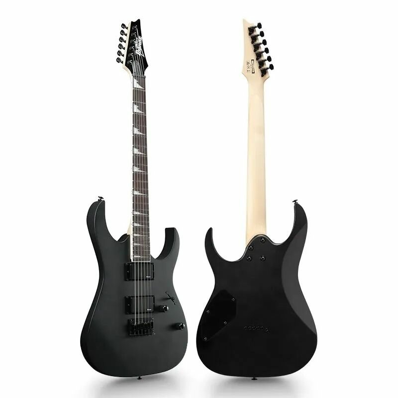 IBANEZ GIO GRG121DX-BKF BLACK FLAT электрогитара, цвет чёрный матовый