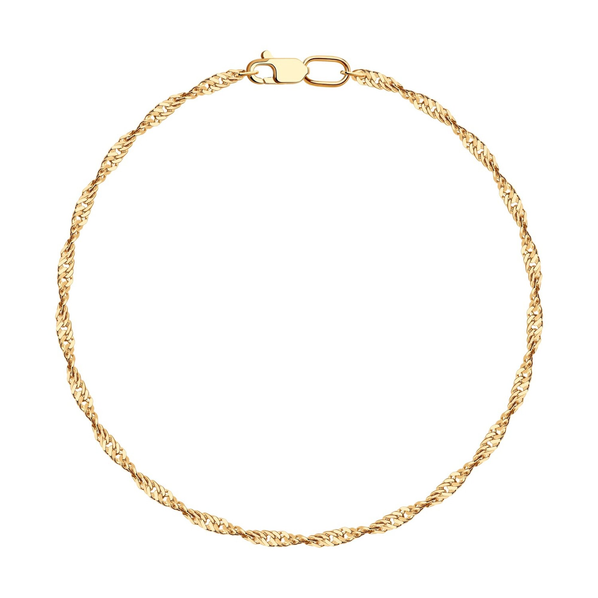 Браслет, красное золото, 585 проба