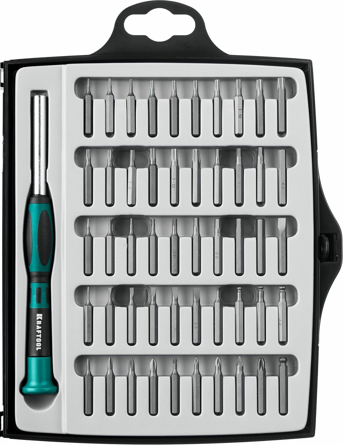 Отвертка для точных работ KRAFTOOL Precision-51 со сменными битами 51 предмет (25691)