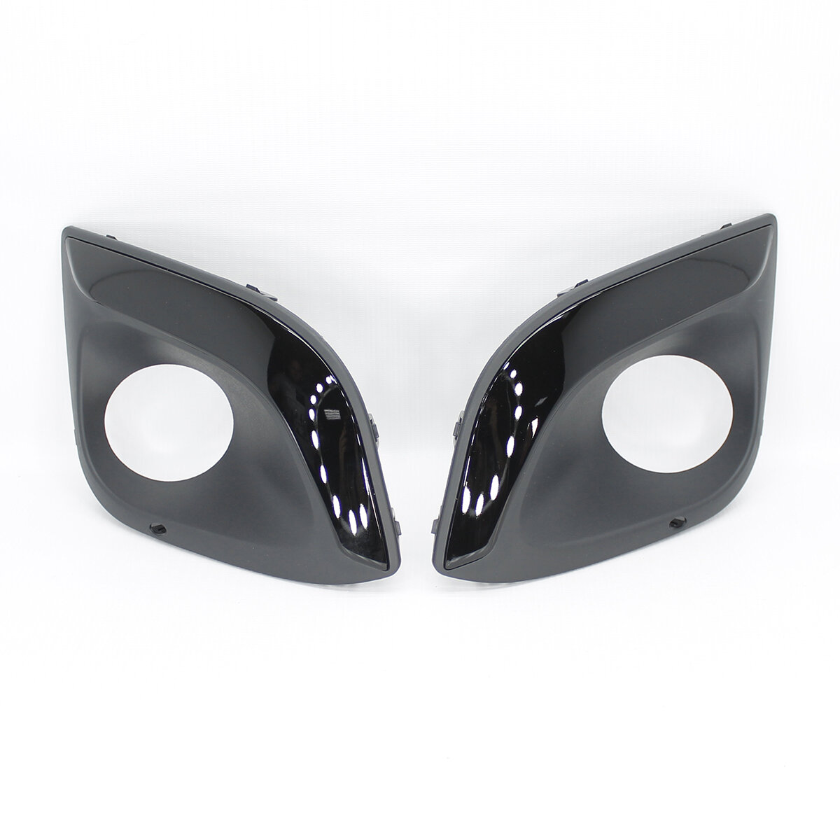 Очки противотуманных фар ПТФ Lada Kalina 2 / ВАЗ 2192, 2194 (рамки туманок, чёрная вставка)