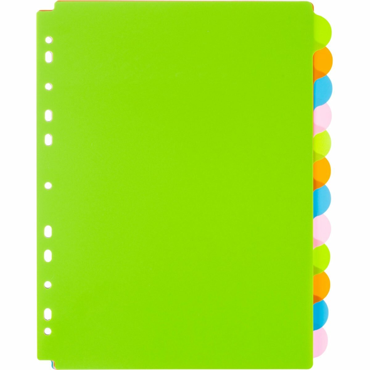 Разделитель листов пластиковый Attache Selection (А4, на 12л, цветовой), 7 уп.