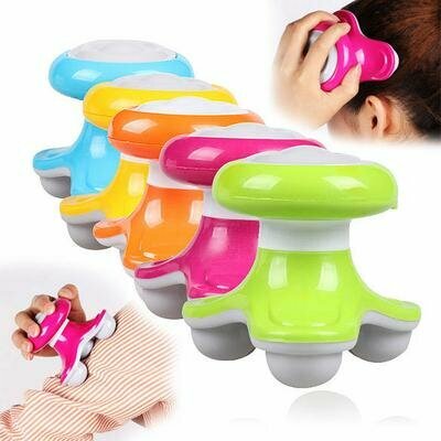 Электрический массажер Mini mimo для мужчин и женщин, портативный портативный массажер с треугольной ручкой, вибрационный электрический массажер с USB-кабелем или батарейками типа AAA, переменный ток и постоянный ток