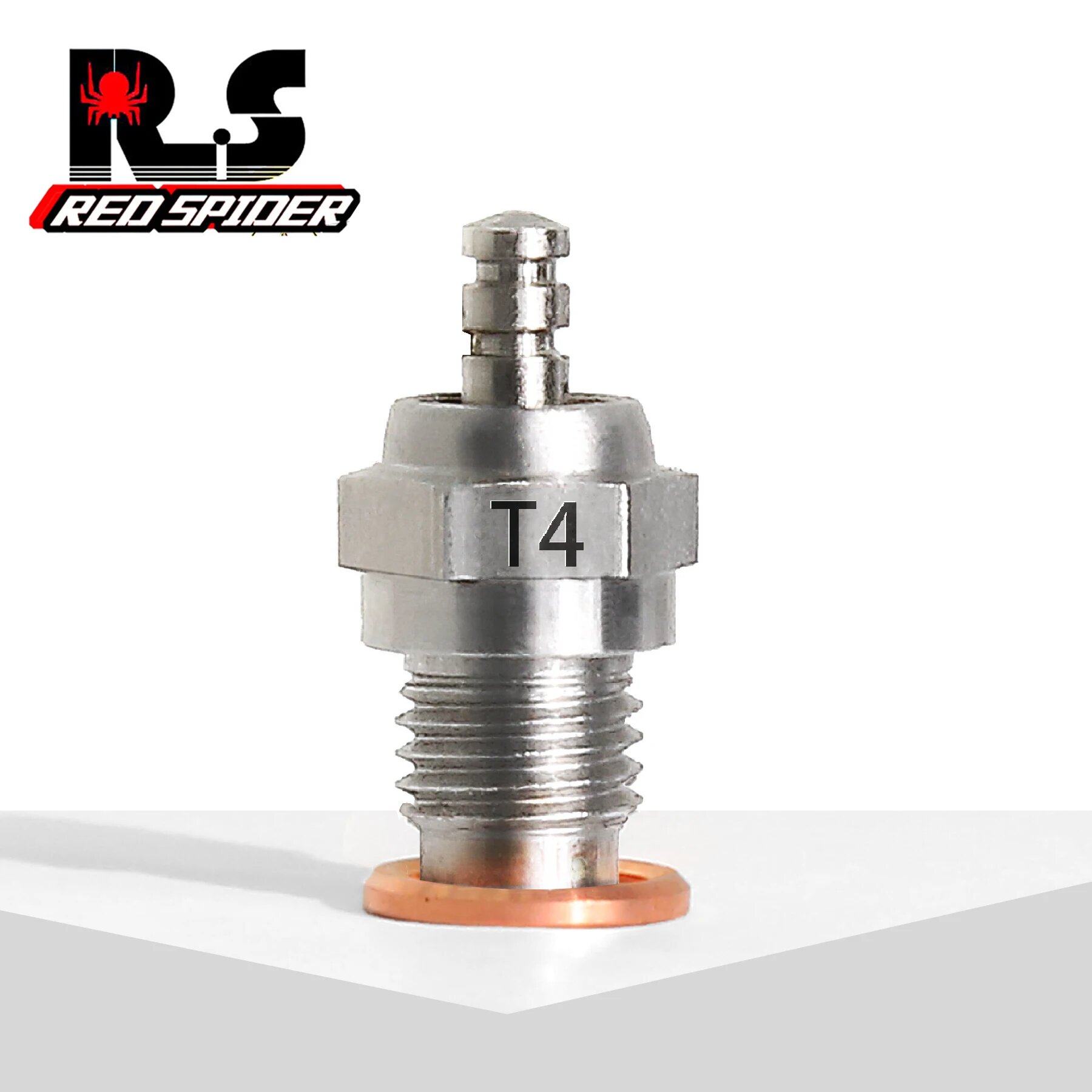 1 шт. T4 свеча накаливания для Vertex SH Nitro Engine Parts 1/10 1/8 RC Buggy Monster Truck Замена OS 8 # 3 # 4 N4 HSP 70117
