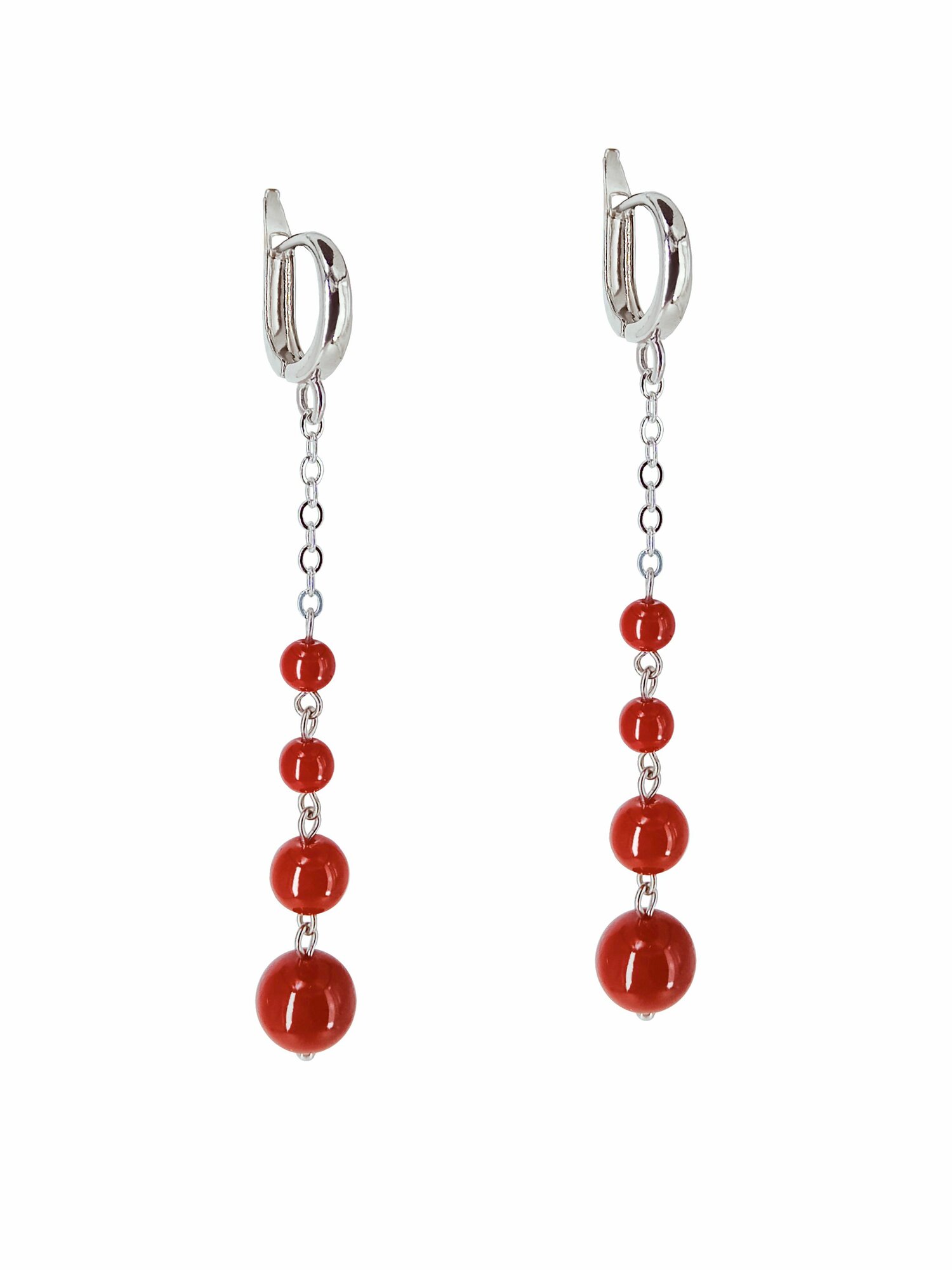 Серьги, искусственный камень