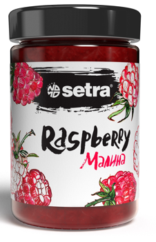 Джем SETRA малиновый /стекло/ 335г