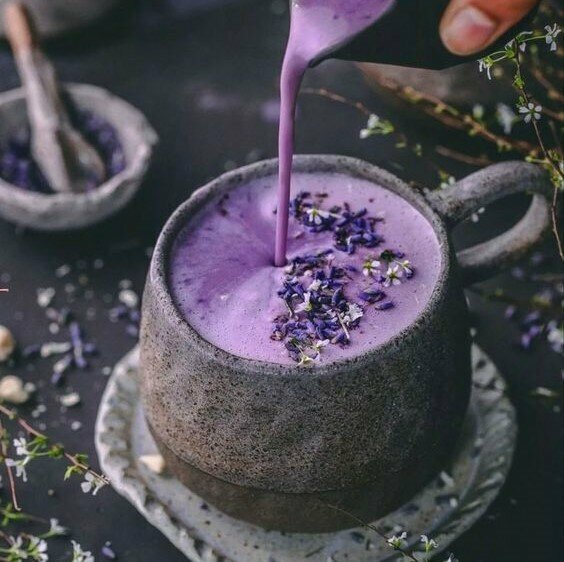 Чай Матча Таро Латте JEETEA, 250 гр / чай для похудения, релакса и омоложения, подарок девушке, чай подарочный, бабл ти, Bubble tea