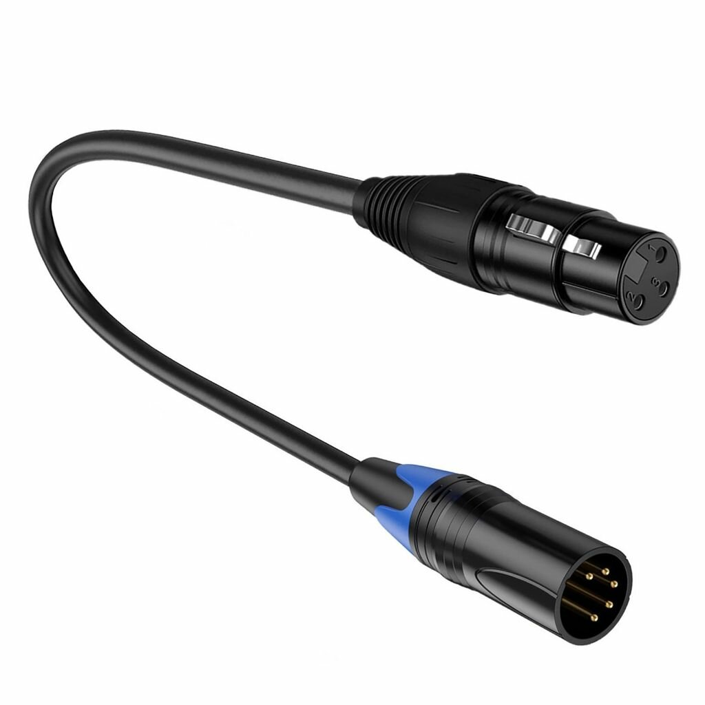 Аудиокабель XLR с 5-жильным соединением 3-жильным аудиокабелем XLR-от 3 разъемов до 5 для мужчин