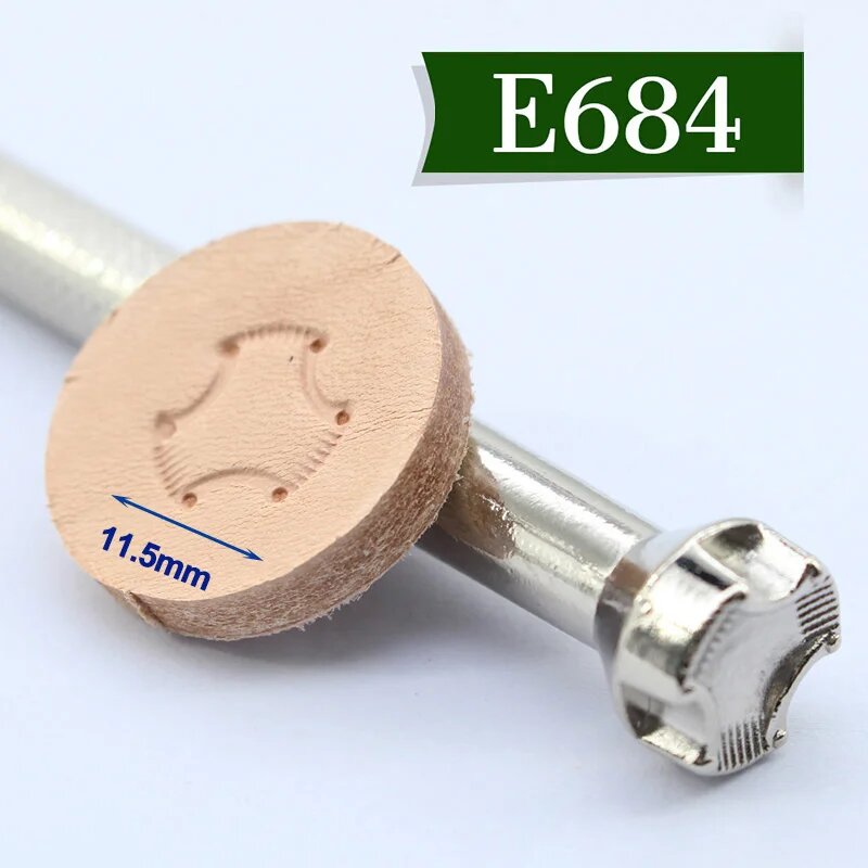 Штамп для тиснения кожи E684, 11.5 мм, бежевый