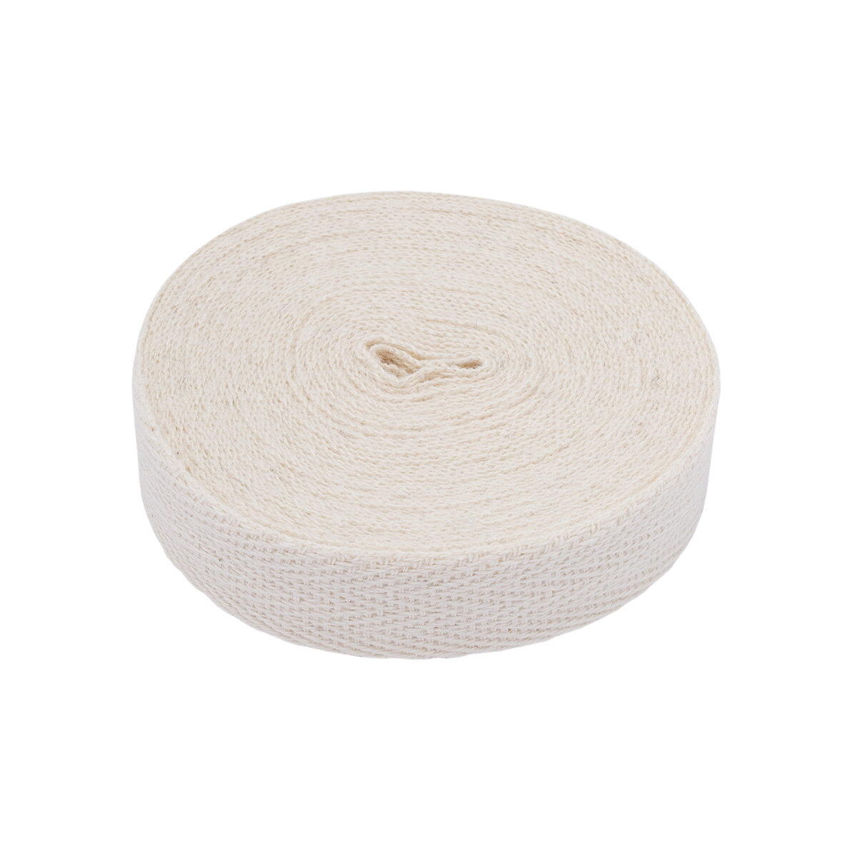 Киперная лента 1,5 см*4,57 м, для шитья и рукоделия, хлопок, Айрис (68 натуральный)