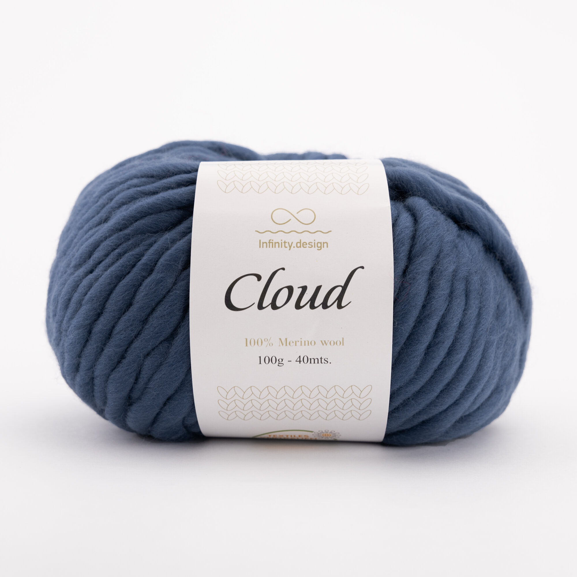 Пряжа INFINITY Cloud 0190 (2 мотка), 100% мериносовая шерсть, 100г, 40м