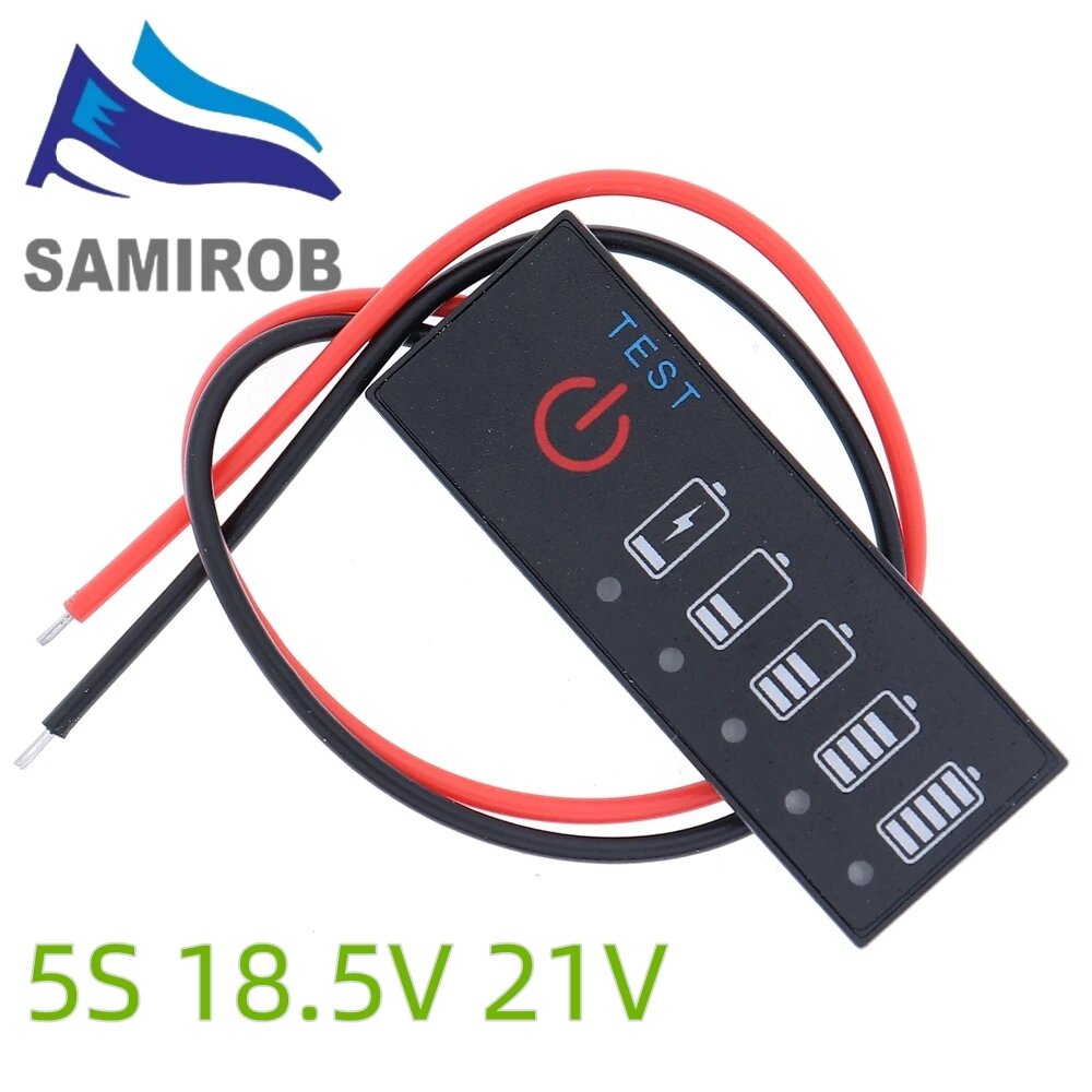 SONGXIN LIGHT Индикатор уровня заряда батареи 1S 2S 3S 4S 5S 18.5V 21V