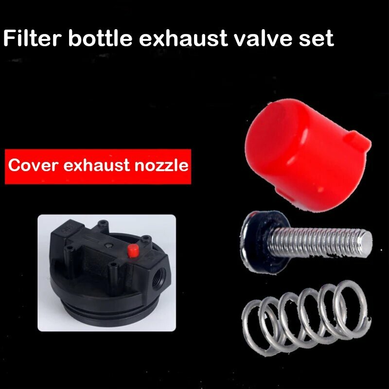 Набор выхлопных клапанов, винтовая пружина с красной крышкой для 20-дюймового фильтра, бутылки, аксессуары для очистителя воды