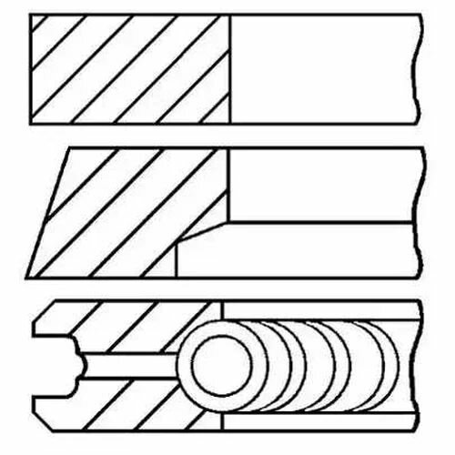 Комплект поршневых колец Goetze 0812480000