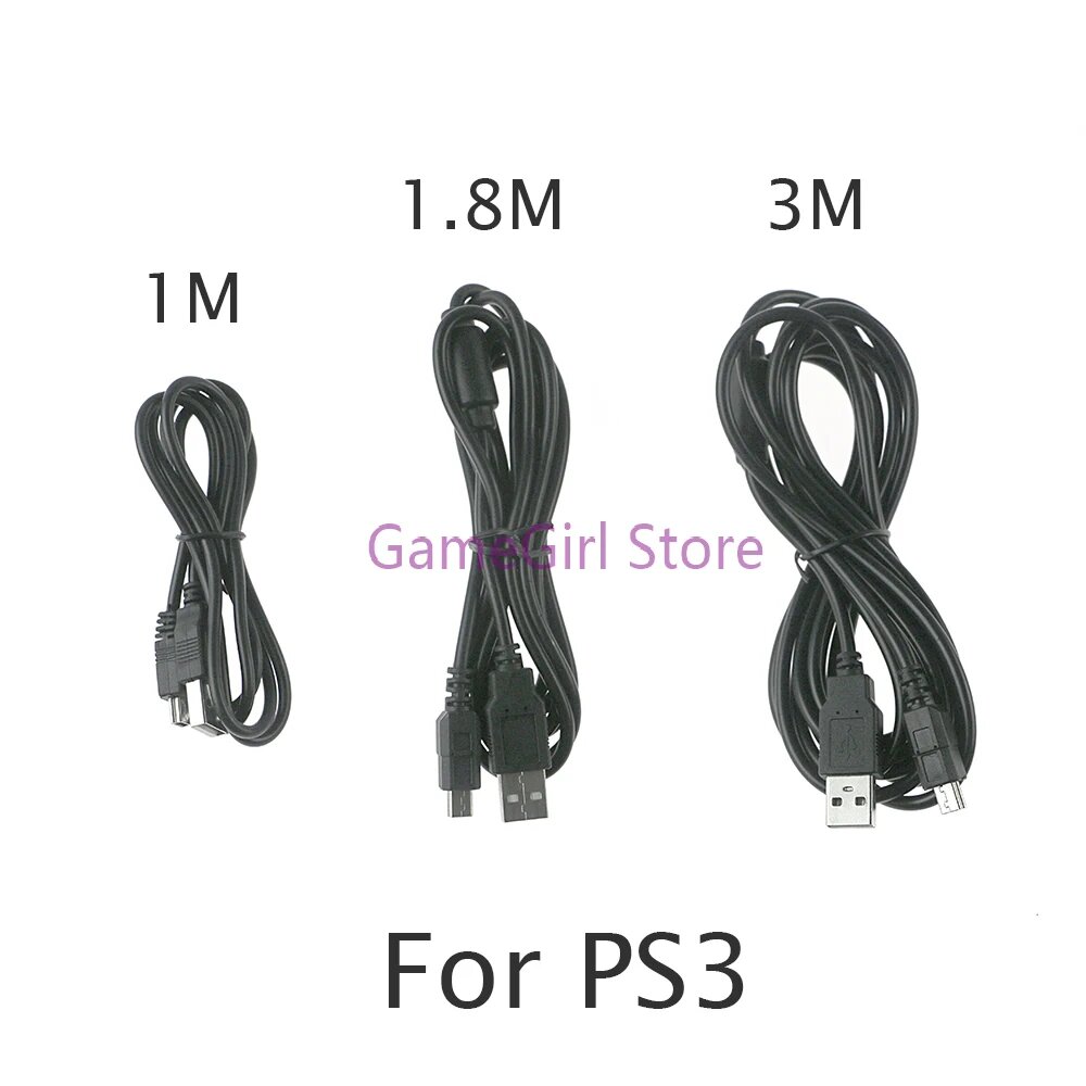 USB-кабель для PS3, 3m, черный