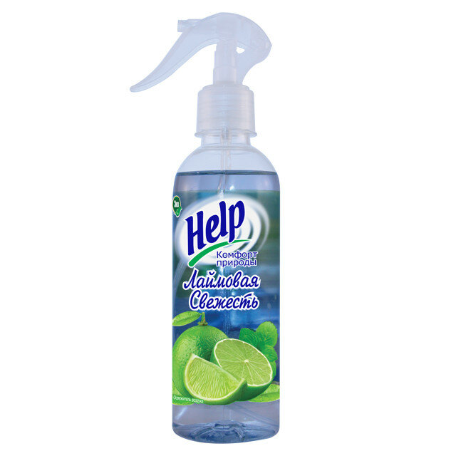 HELP Освежитель воздуха Лаймовая свежесть 345 мл аромат лайма для дома и офиса